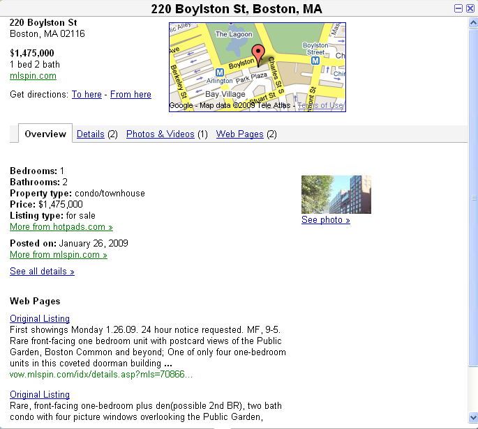 Google Adds Real Estate Listings to Google Maps - GeekEstate Blog